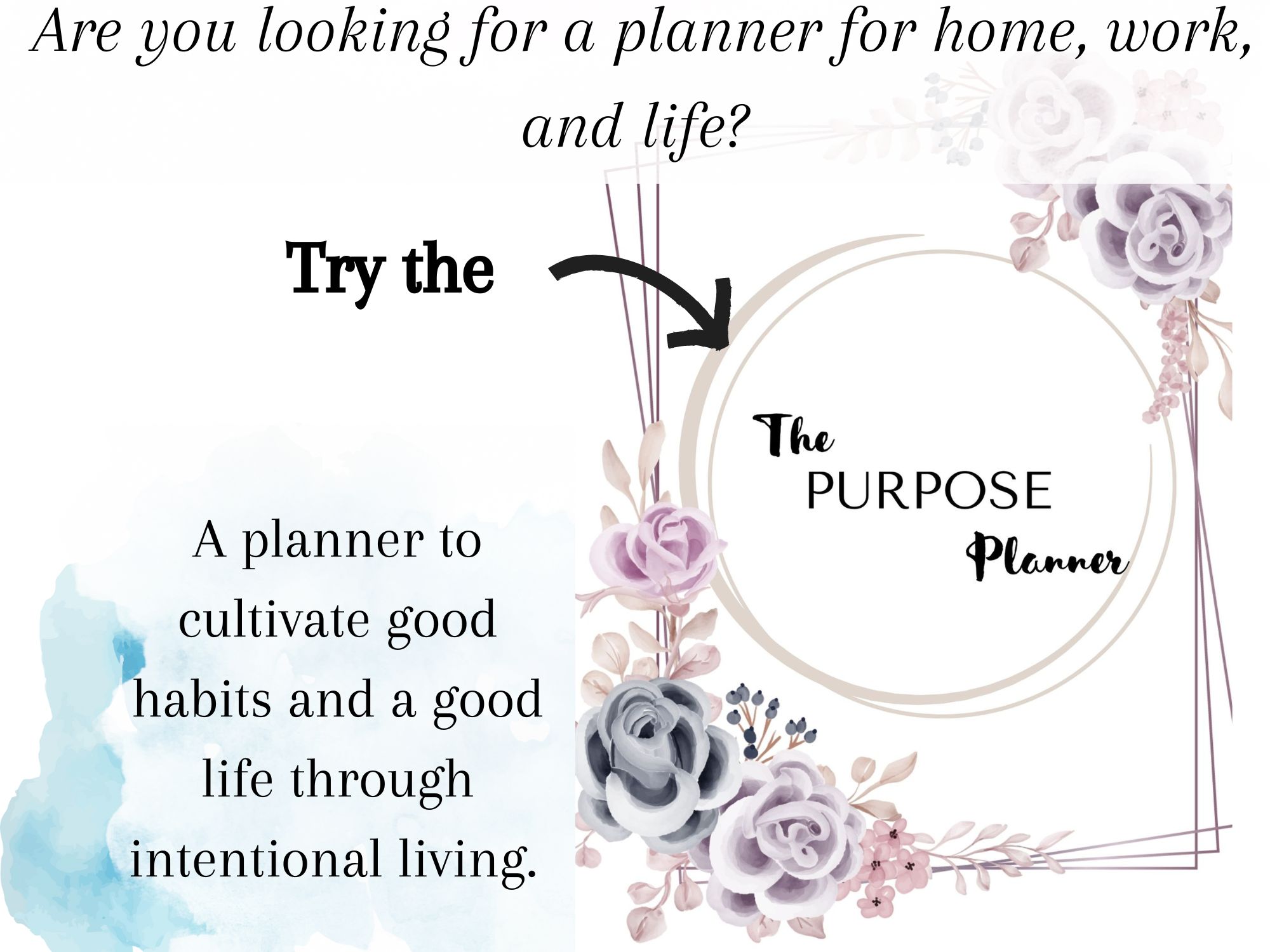 The Complete Purpose Planner – Undated, Digital Download → A More ...