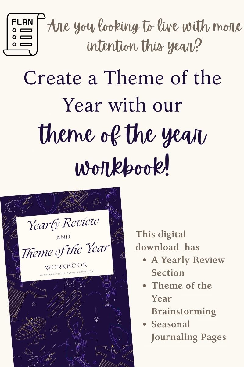 Yearly Review & Theme of the Year Workbook → A More Beautiful Life ...